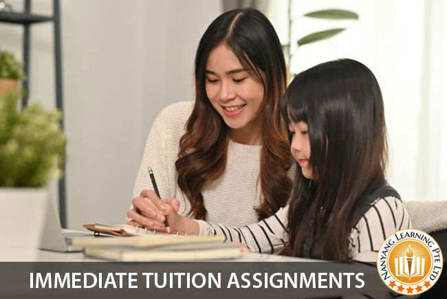 Immediate Tuition Assignments: Pri Sec JC PSLE O/A/N Level